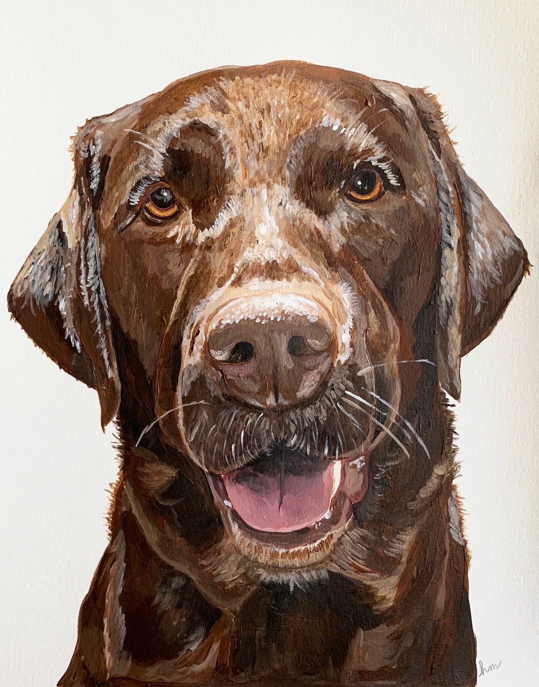 Custom Pet and Dog Portrait - Etsy