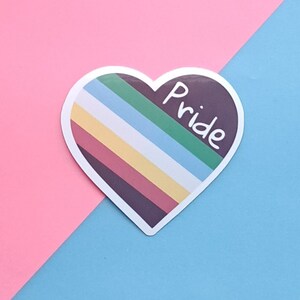 Disability Pride Heart Sticker 1 Piece Laptop Water Bottle - Etsy