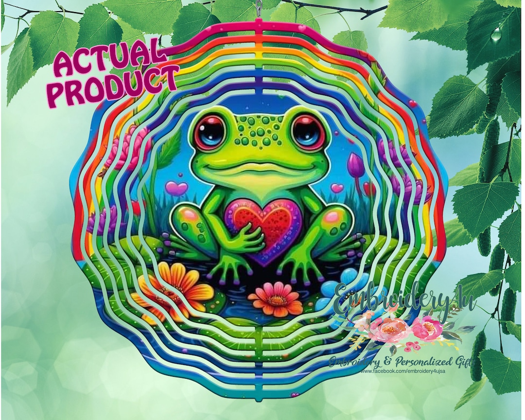 Frog Wind Spinner|wind Spinner|frog Decoration|camping Decor|hanging ...