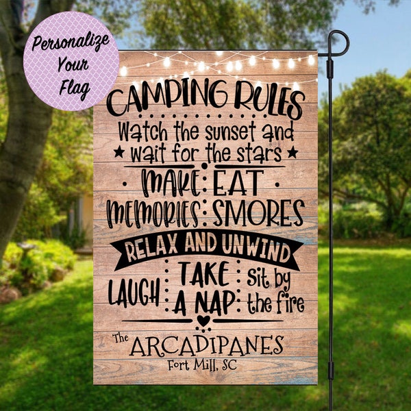 Camping Rules - Etsy