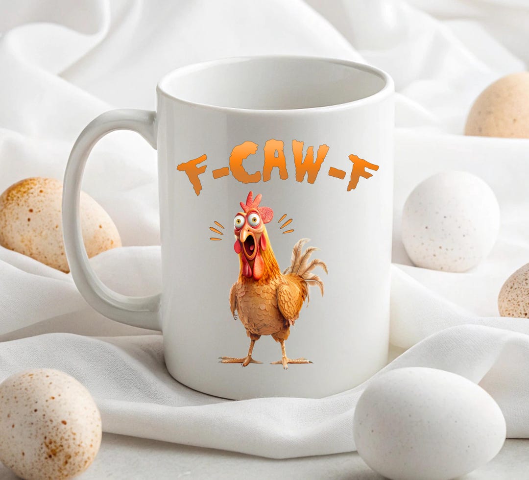 F-CAW-F Chicken Mug|f-caw-f Stainless Steel Wine Tumbler With Lid|funny ...
