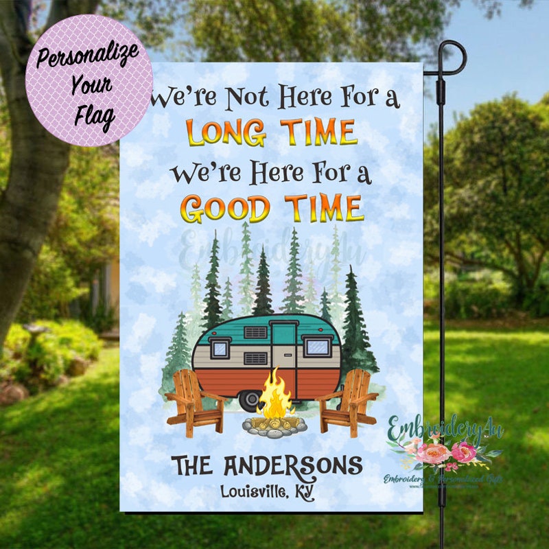 Camping Flags Personalized - Etsy