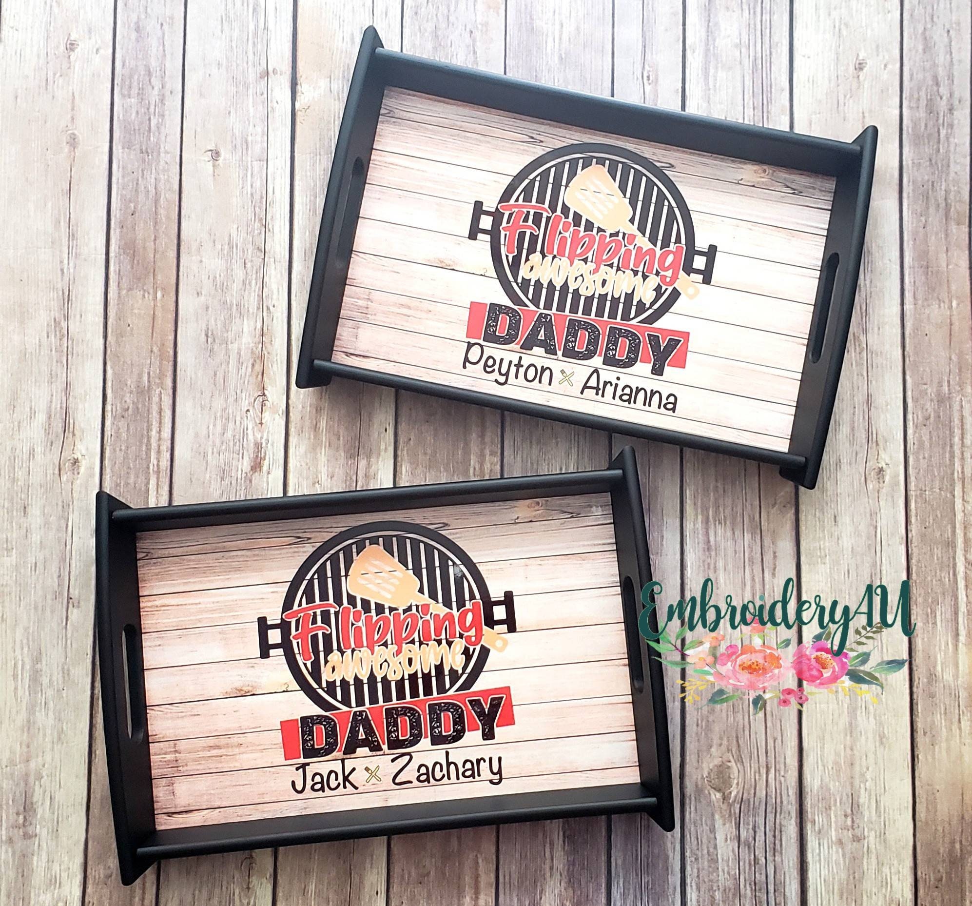 Personalized Serving Trayfather's Day Giftgrill Traydad - Etsy