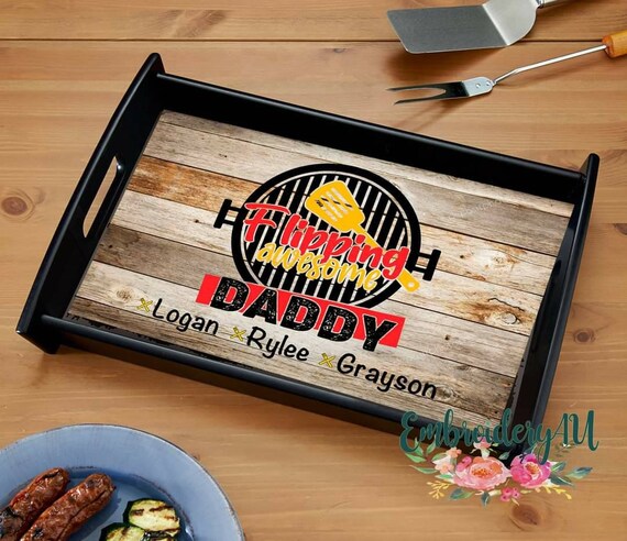 Personalized Serving Trayfather's Day Giftgrill Traydad - Etsy