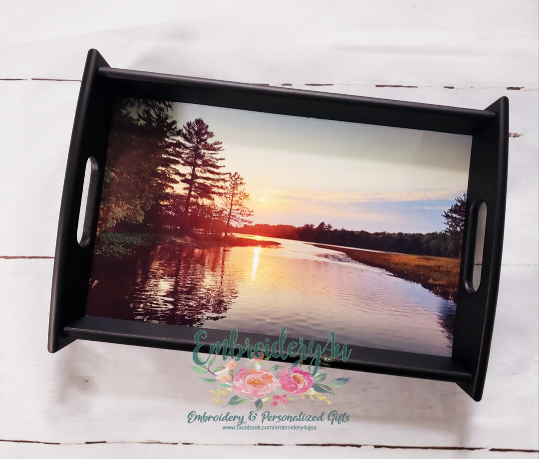 Custom Photo Serving Traycustom Photo Giftwedding Giftkitchen ...