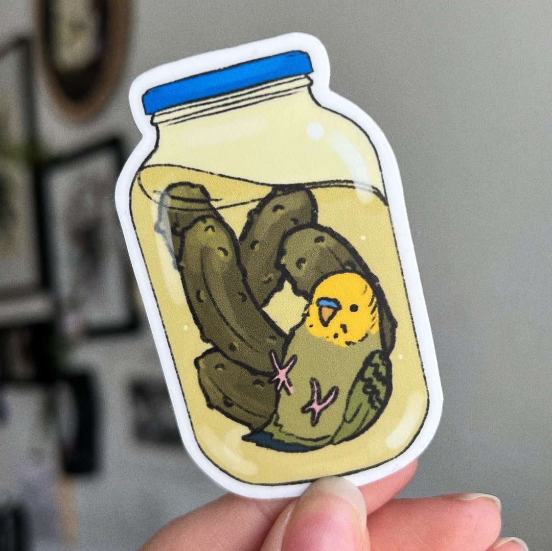 Pickled Parakeet Vinyl Sticker - Etsy