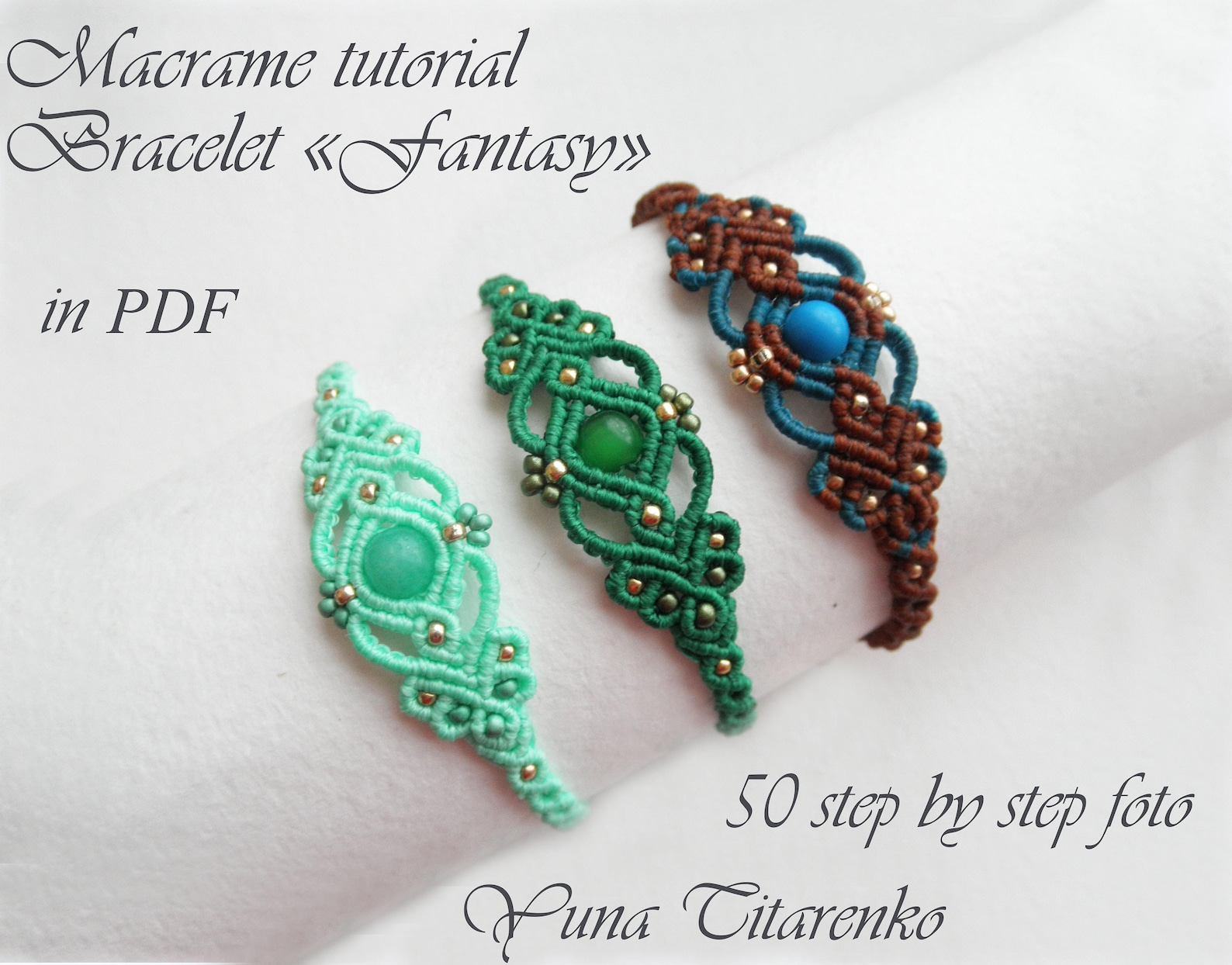 Macrame Tutorial. Bracelet "fantasy" - Etsy