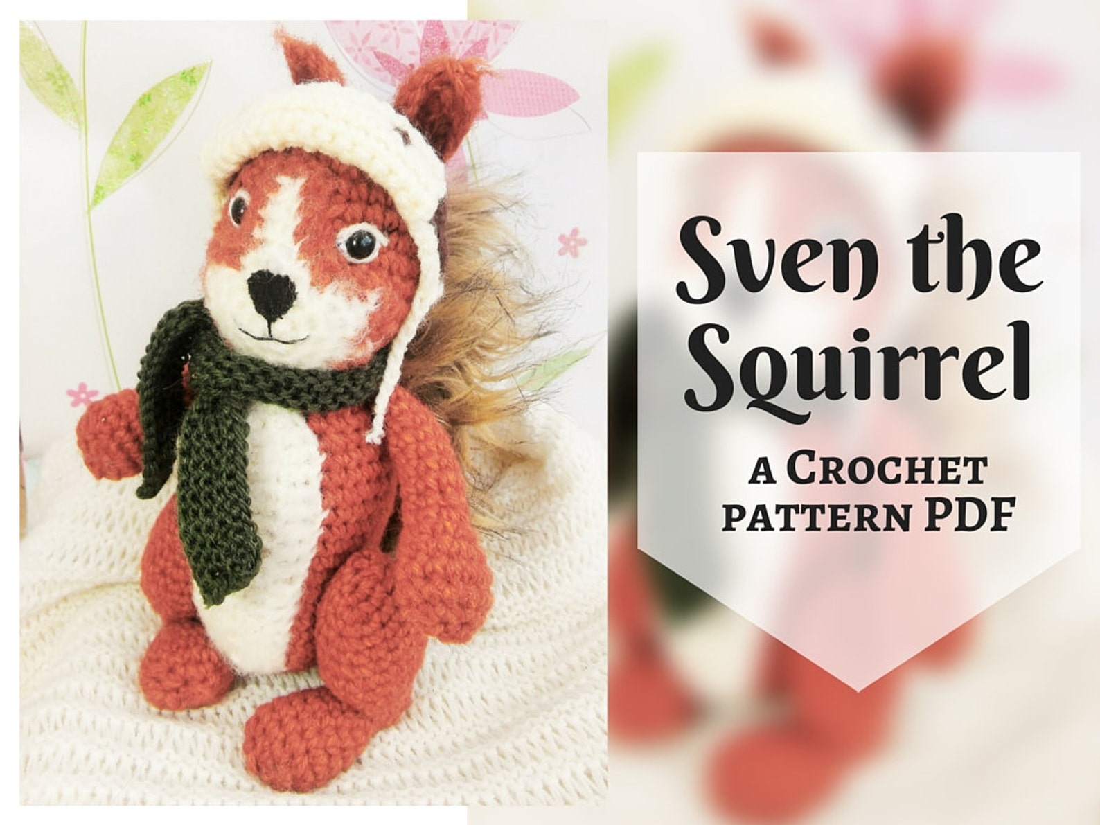 Sven the Squirrel, Amigurumi Crochet Pattern, Written PDF Pattern in ...