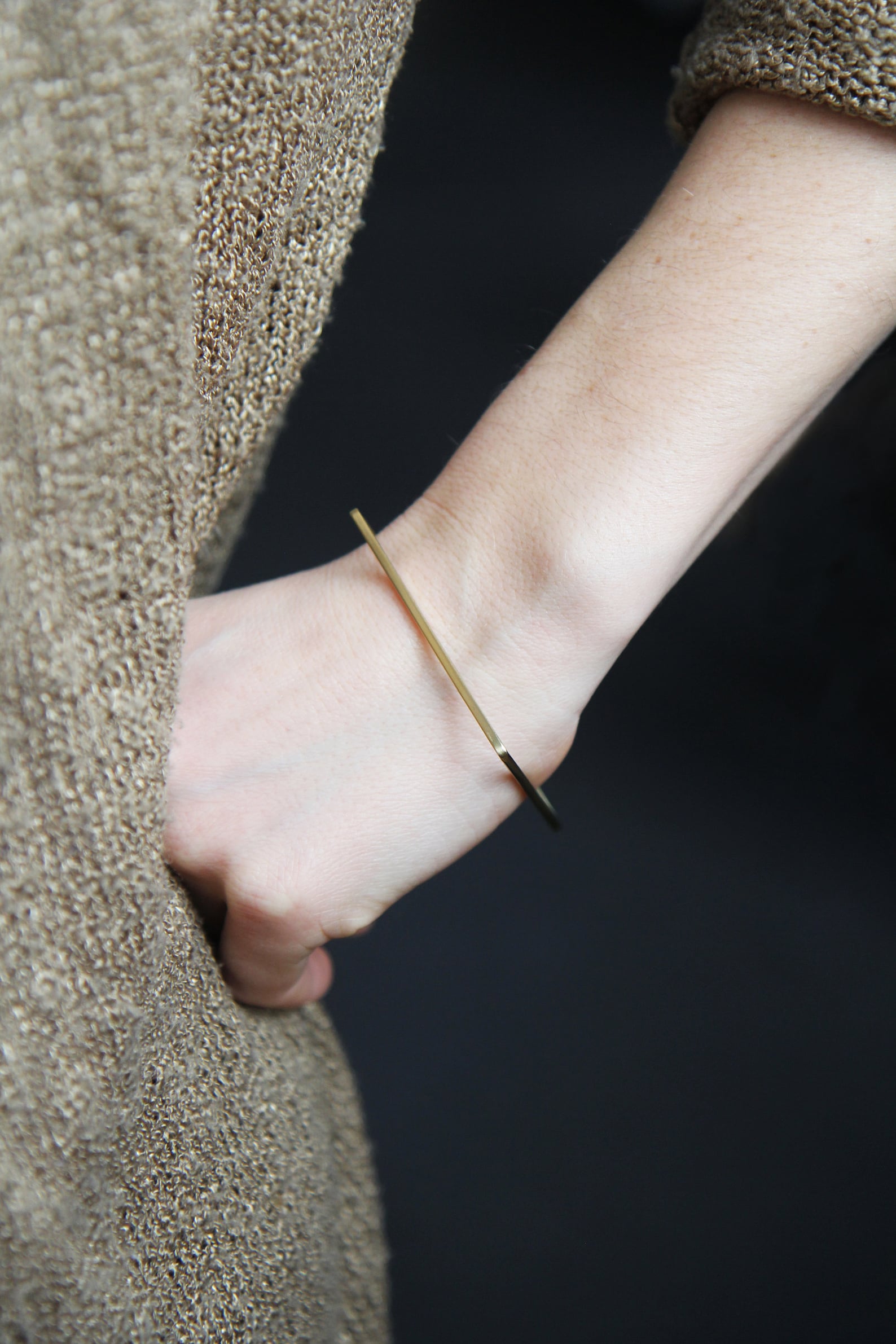 Square Modern Bangle Gold Bracelet Gold Bracelet Femme - Etsy