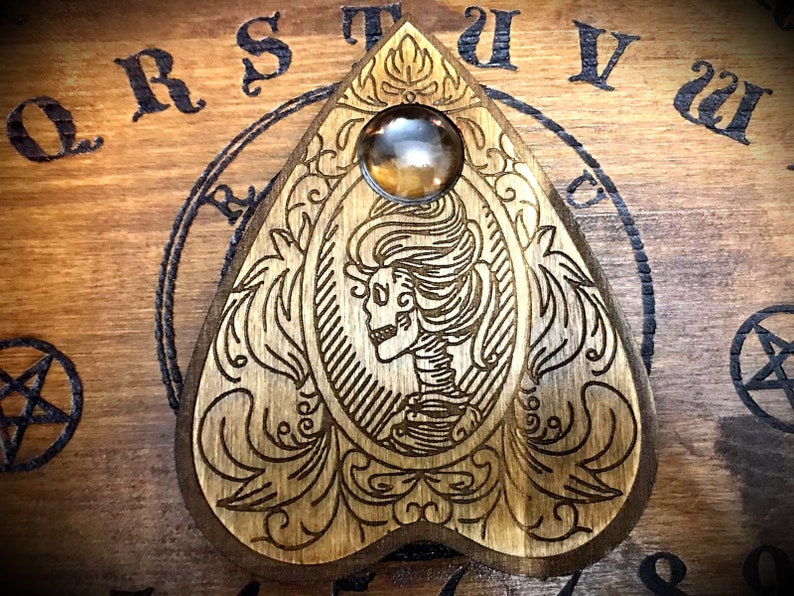 Engraved Wooden Planchette for Ouija Board Miss | Etsy