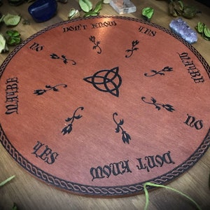 Laser Engraved Pendulum Board - Occult Paganism Wicca Divination Magic ...
