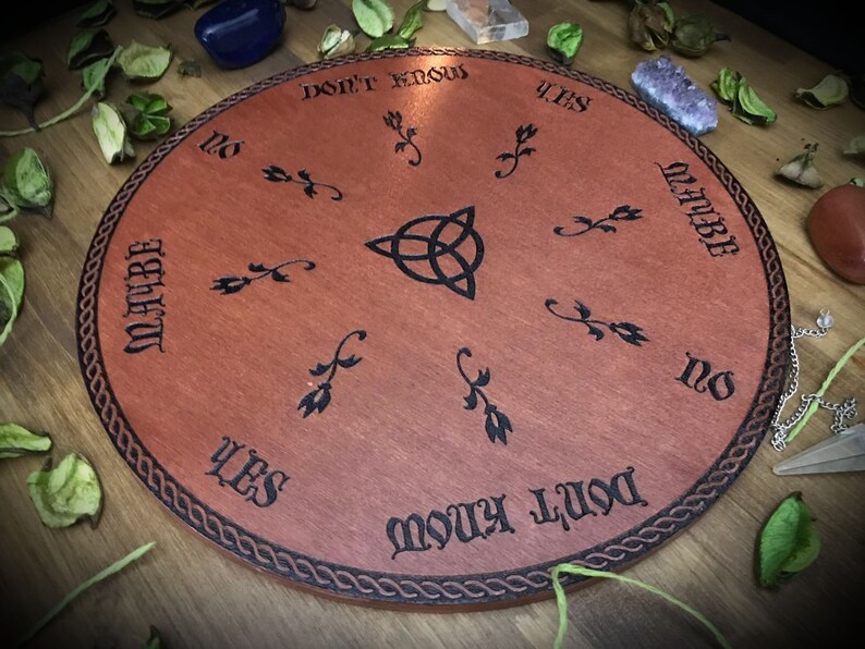 Laser engraved Pendulum Board occult paganism wicca | Etsy