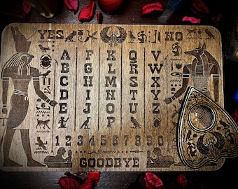 Wooden Ancient Egyptian Ouija Board - Etsy