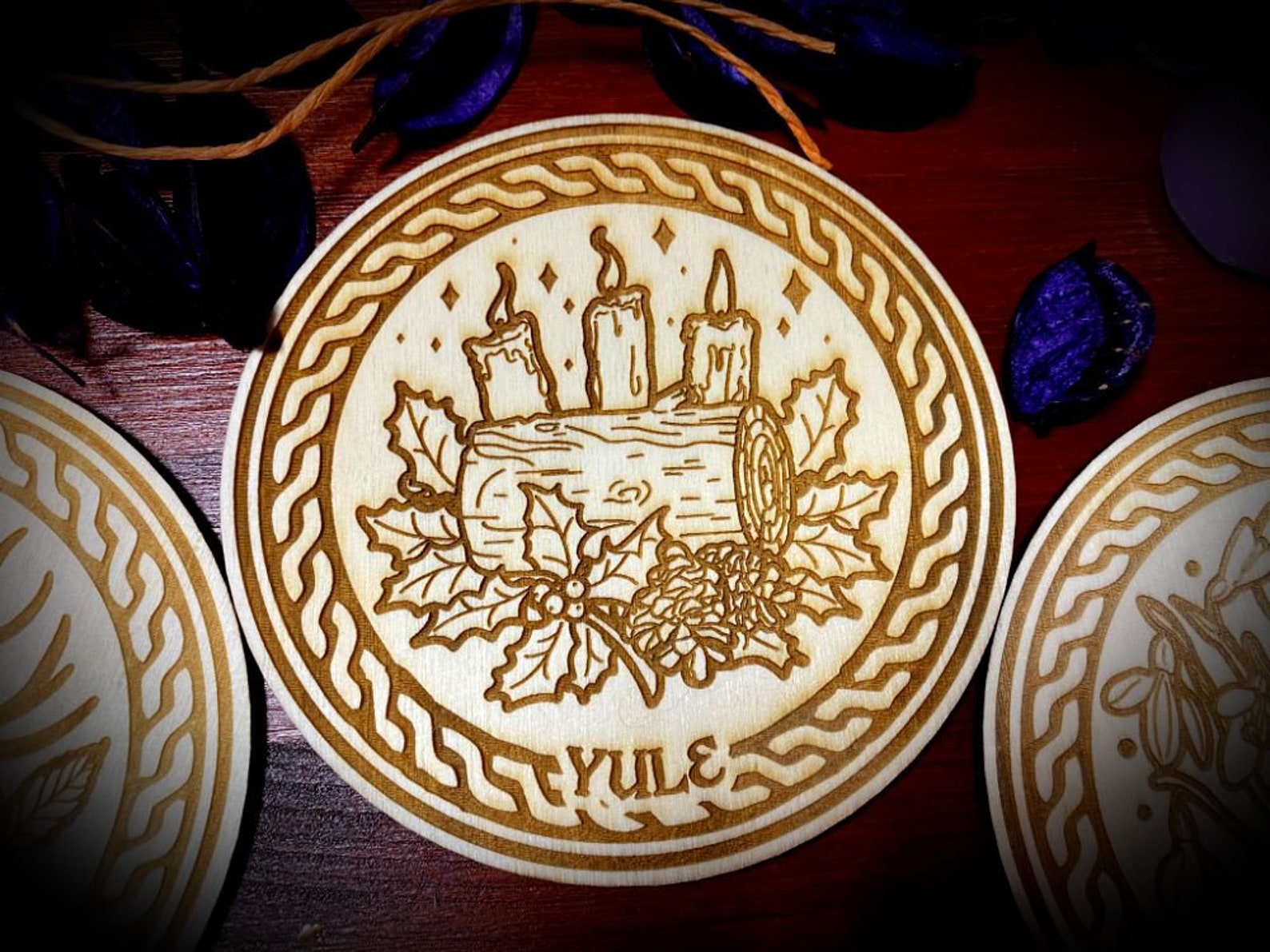 Ritual Plate Set With the 8 Pagan Sabba - Witch, Sorcery, Wicca, Wiccan ...