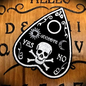 IRON ON Embroidered Patch PLANCHETTE - Wicca Wiccan Witch Magic Witchcraft Embroidery Pagan ...