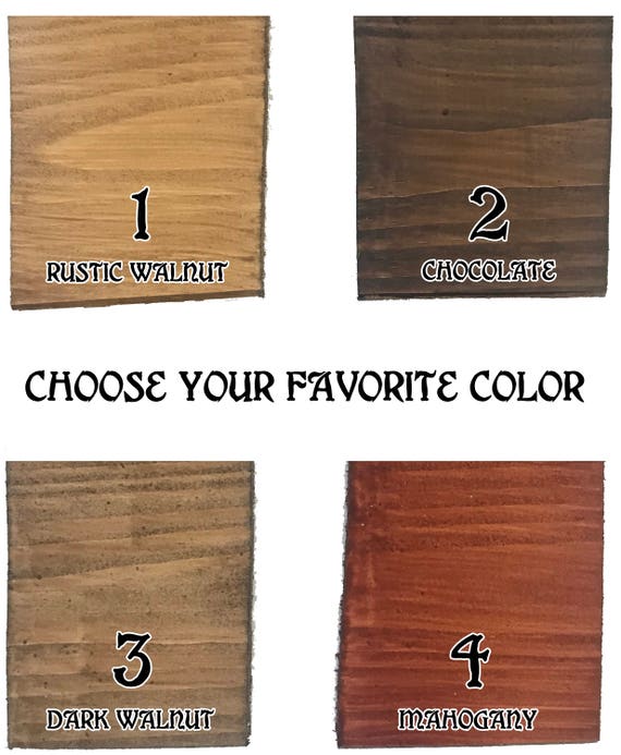 Dark Stained Poplar Wood