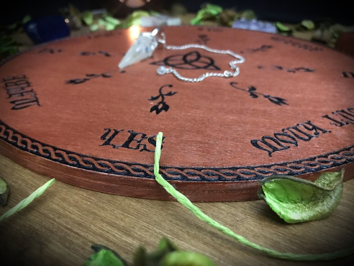 Laser Engraved Pendulum Board Occult Paganism Wicca - Etsy