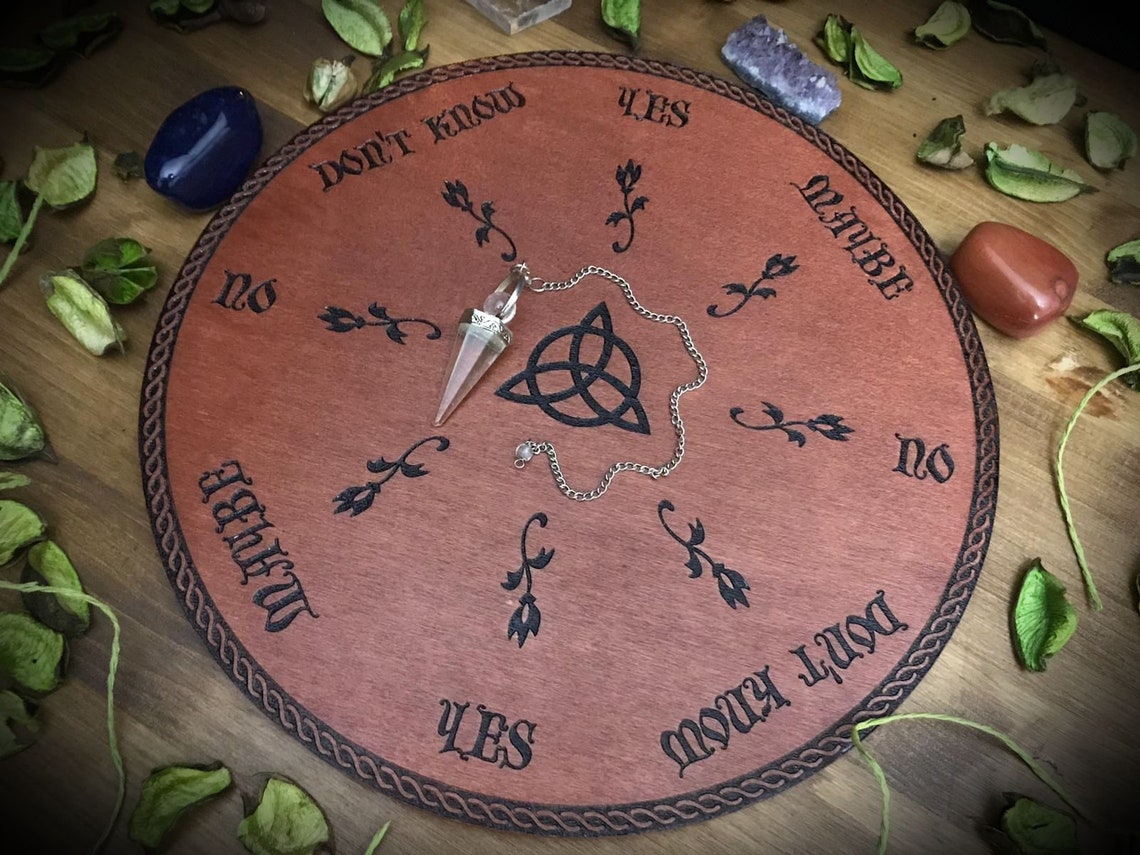 Laser Engraved Pendulum Board Occult Paganism Wicca - Etsy