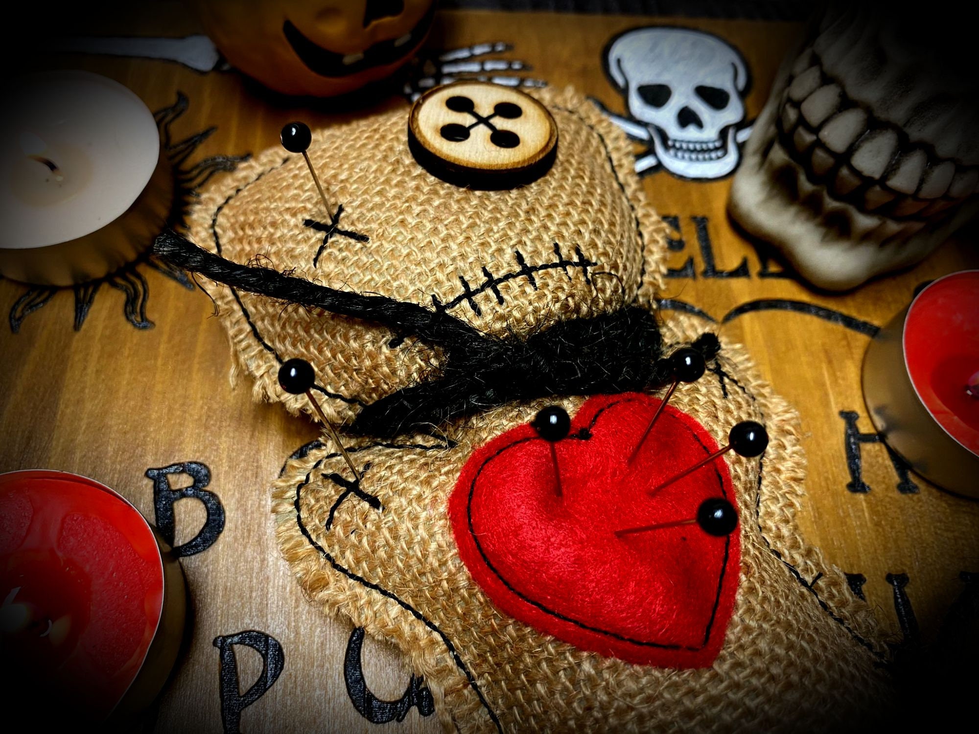 Voodoo Doll "black Curse" Jute Version - Witch Witches Paganism Pagan ...