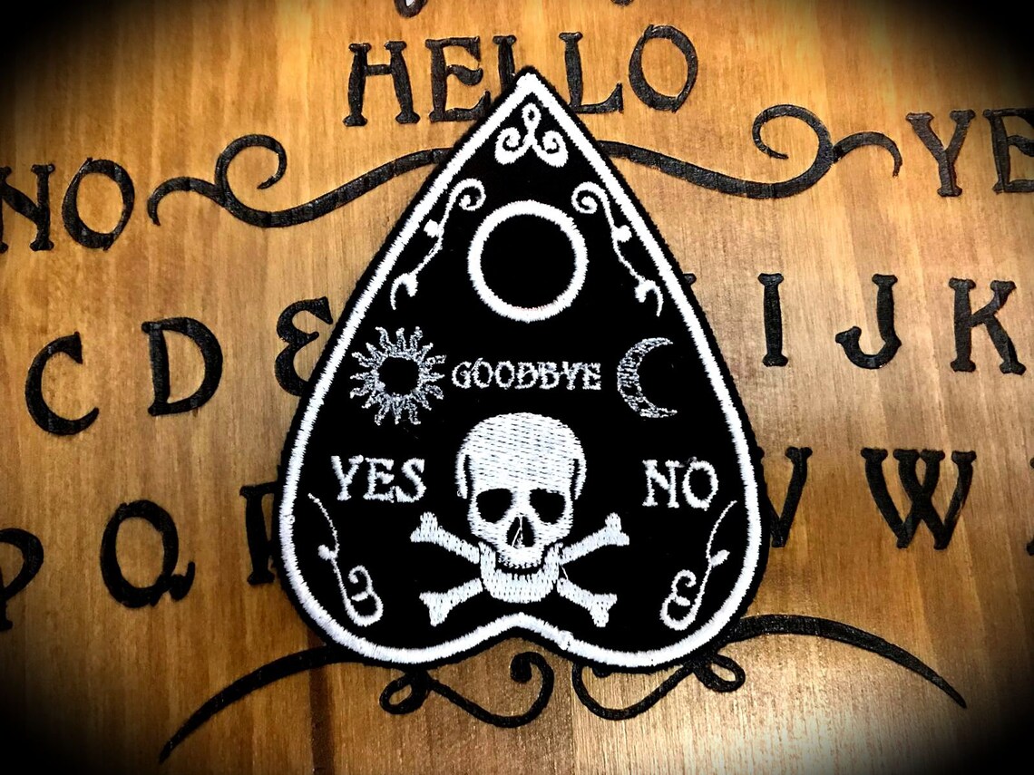 IRON ON Embroidered patch PLANCHETTE wicca wiccan witch | Etsy