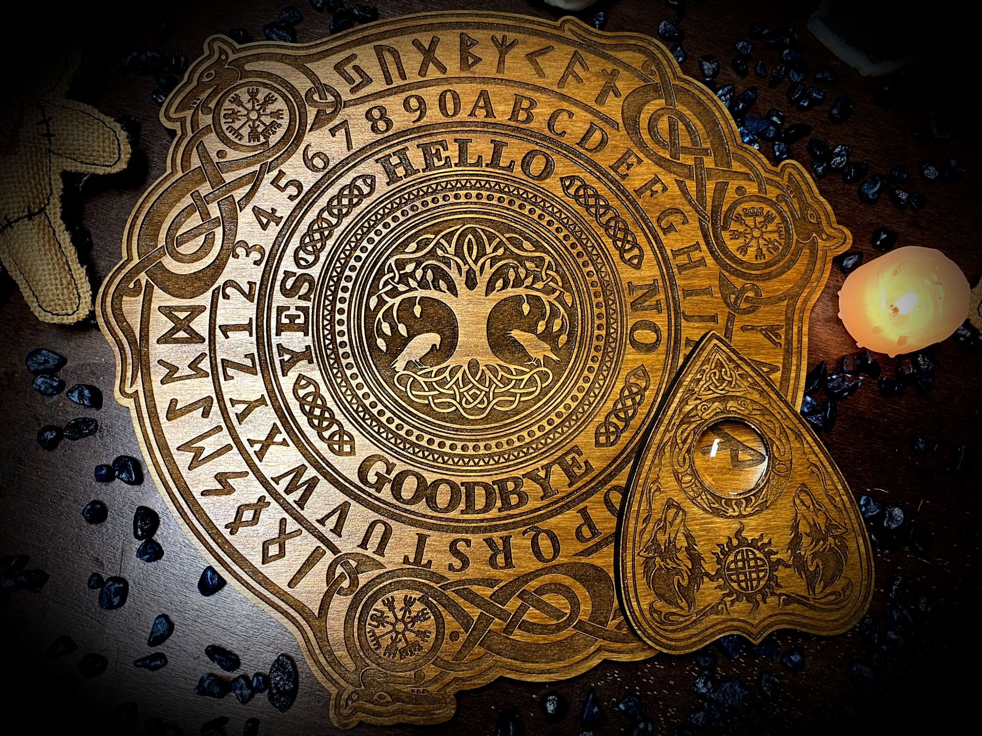 Ouija Board "celtic Spirit" -- Occult Paganism Wicca Divination ...