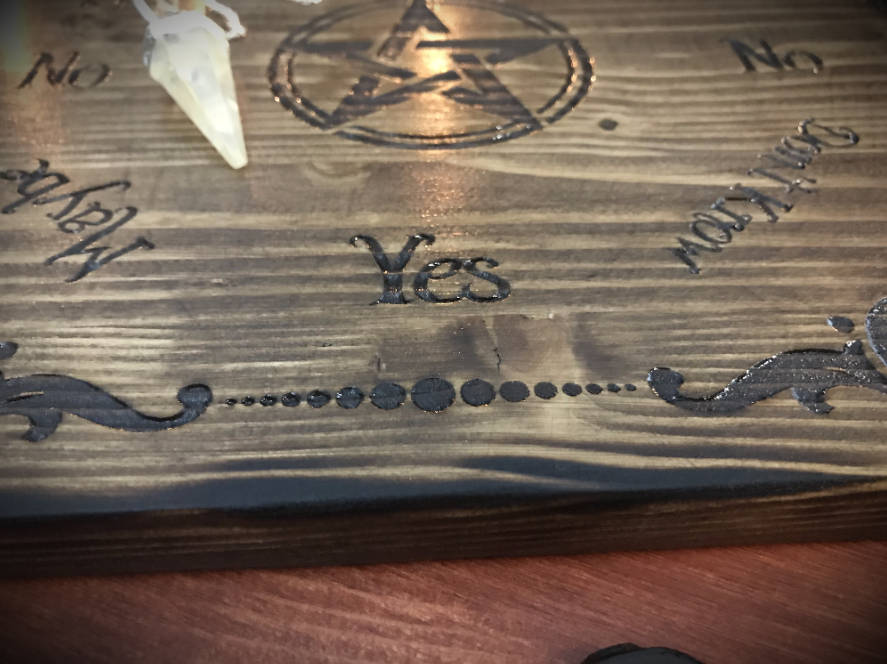 Laser Engraved Pendulum Board - Occult Paganism Wicca Divination Magic ...