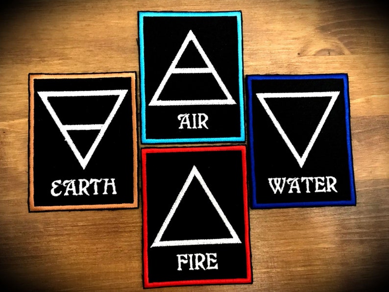 IRON ON Embroidered Patch Earth Element Pagan Paganism - Etsy