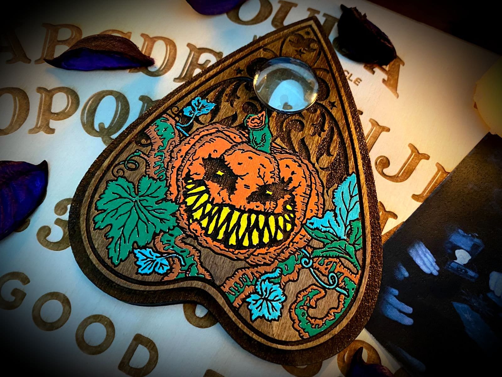 Engraved Wooden Planchette for Ouija Board scary - Etsy