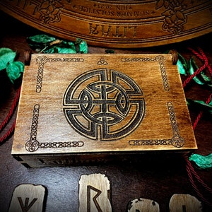 Aged Anglo-saxon Futhorc Runes Set With Box - Paganism Pagan Witch ...
