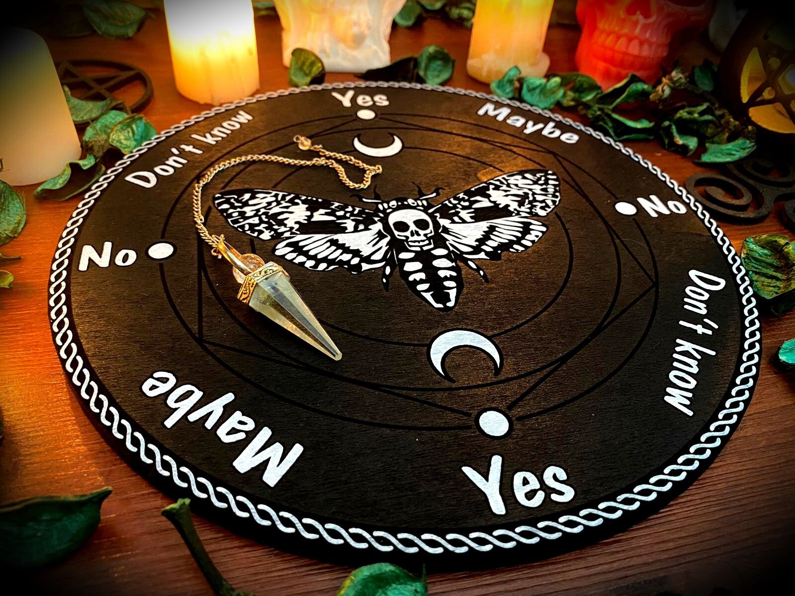 Laser Engraved Pendulum Board death's Head | Etsy