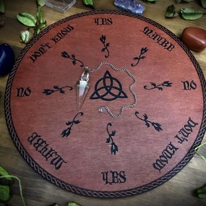 Laser Engraved Pendulum Board - Occult Paganism Wicca Divination Magic ...
