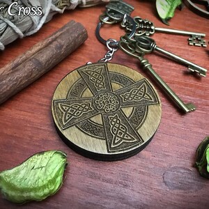 Wooden Keychain Laser Engraved and Hand Painted - Various Symbols ...