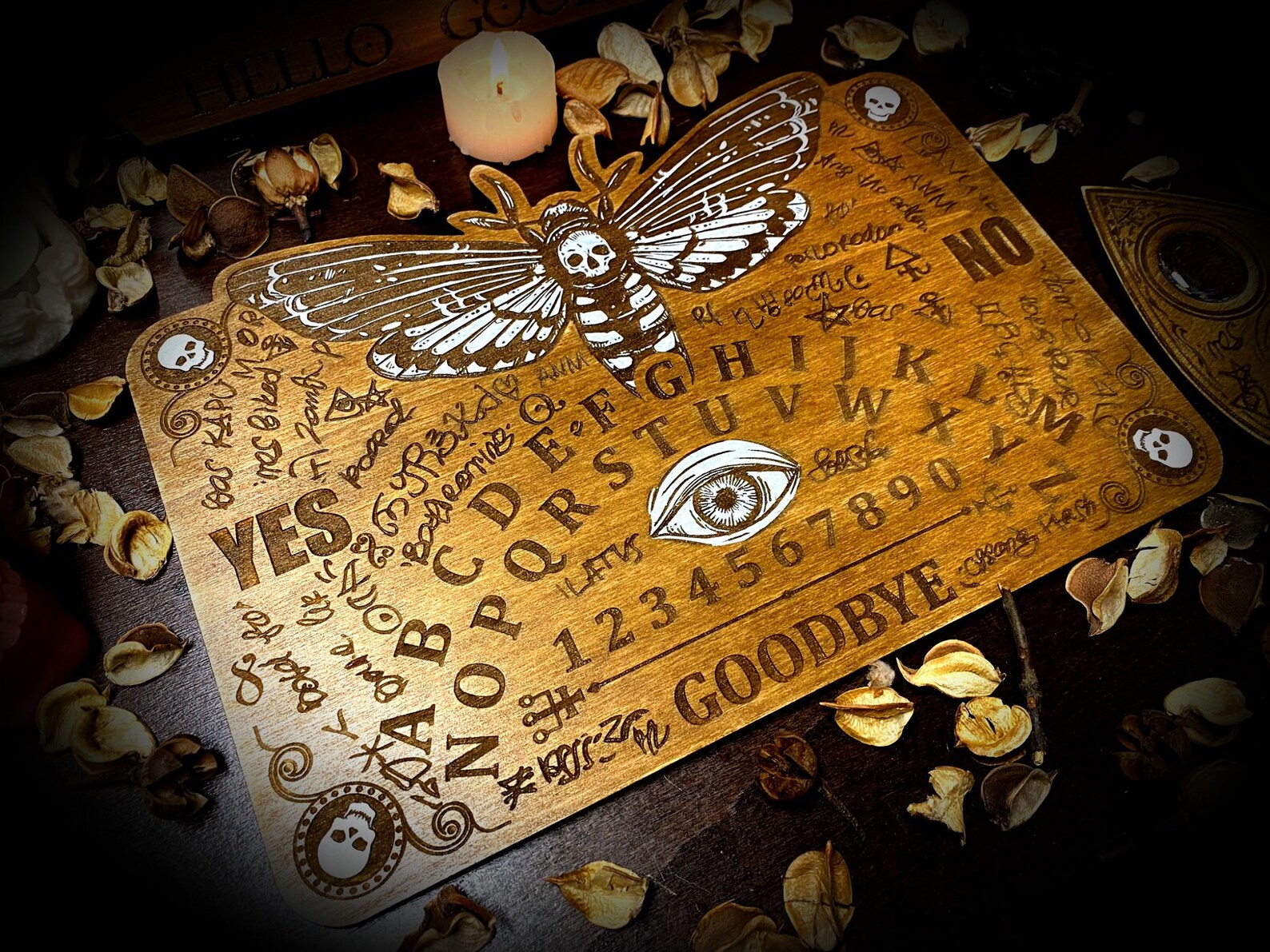 Ouija Board new Death's Head Moth Occult - Etsy