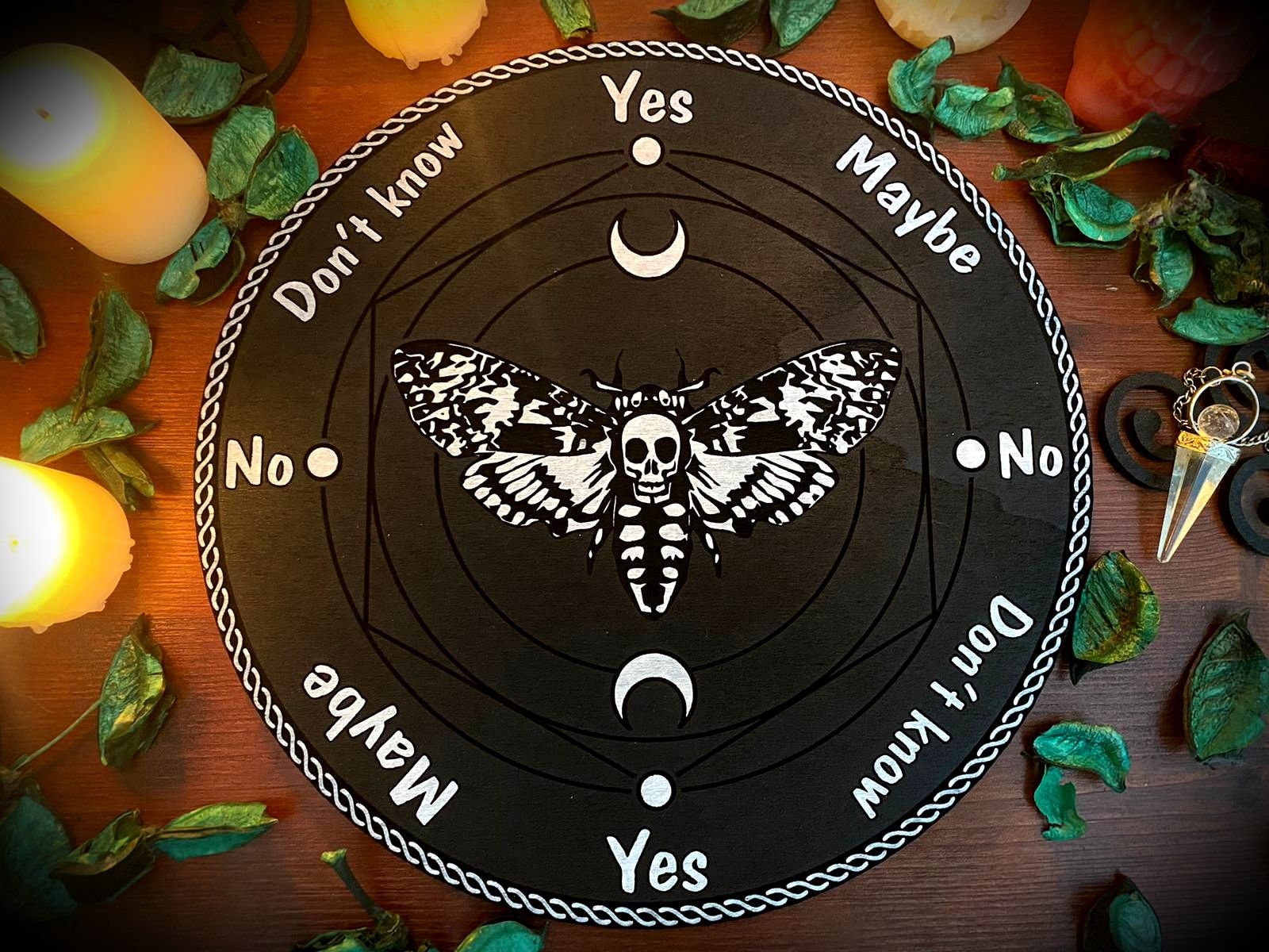 Laser Engraved Pendulum Board death's Head | Etsy