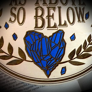 Altar Plate Laser-engraved on Poplar Wood "as Above so Below" Wicca ...