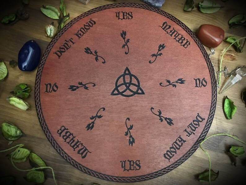 Laser engraved Pendulum Board occult paganism wicca | Etsy