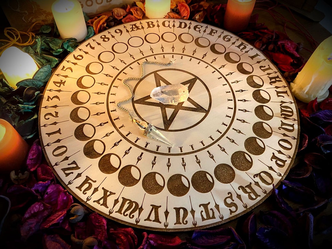 Pendulum Board / Ouija Board "pentacle" - Occult Paganism Wicca ...
