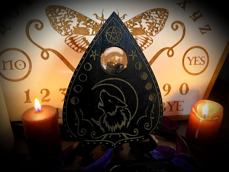 Engraved Wooden Planchette for Ouija Board moonlight - Etsy