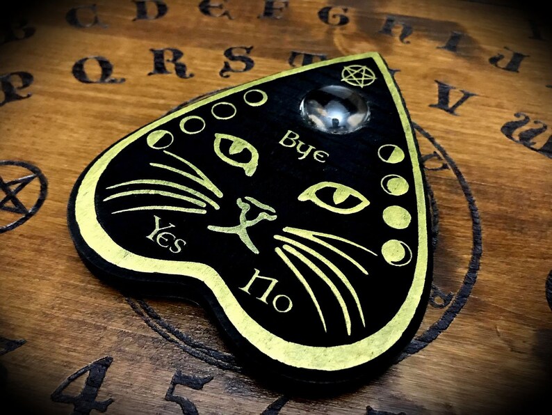 Engraved Wooden Planchette for Ouija Board the Black | Etsy