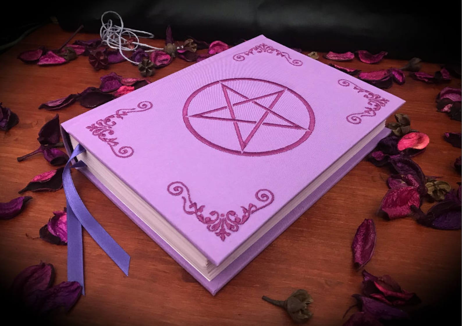 Book of Shadows / Diary "purple Pentacle" Paganism Pagan Symbolism ...