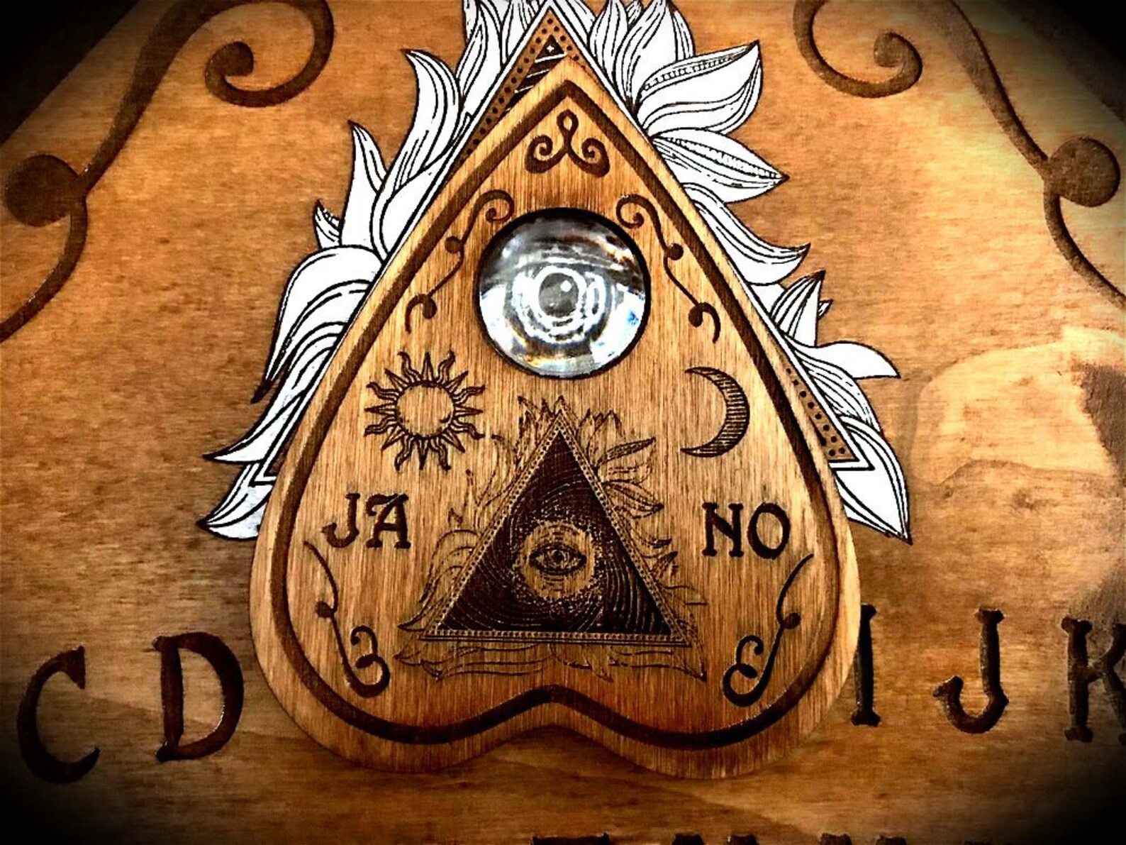 Ouija Board "the Mystical Eye" Occult Paganism Wicca Divination Magic ...