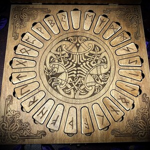 Futhark Runes Set With Casket - Paganism Pagan Witch Witchcraft ...