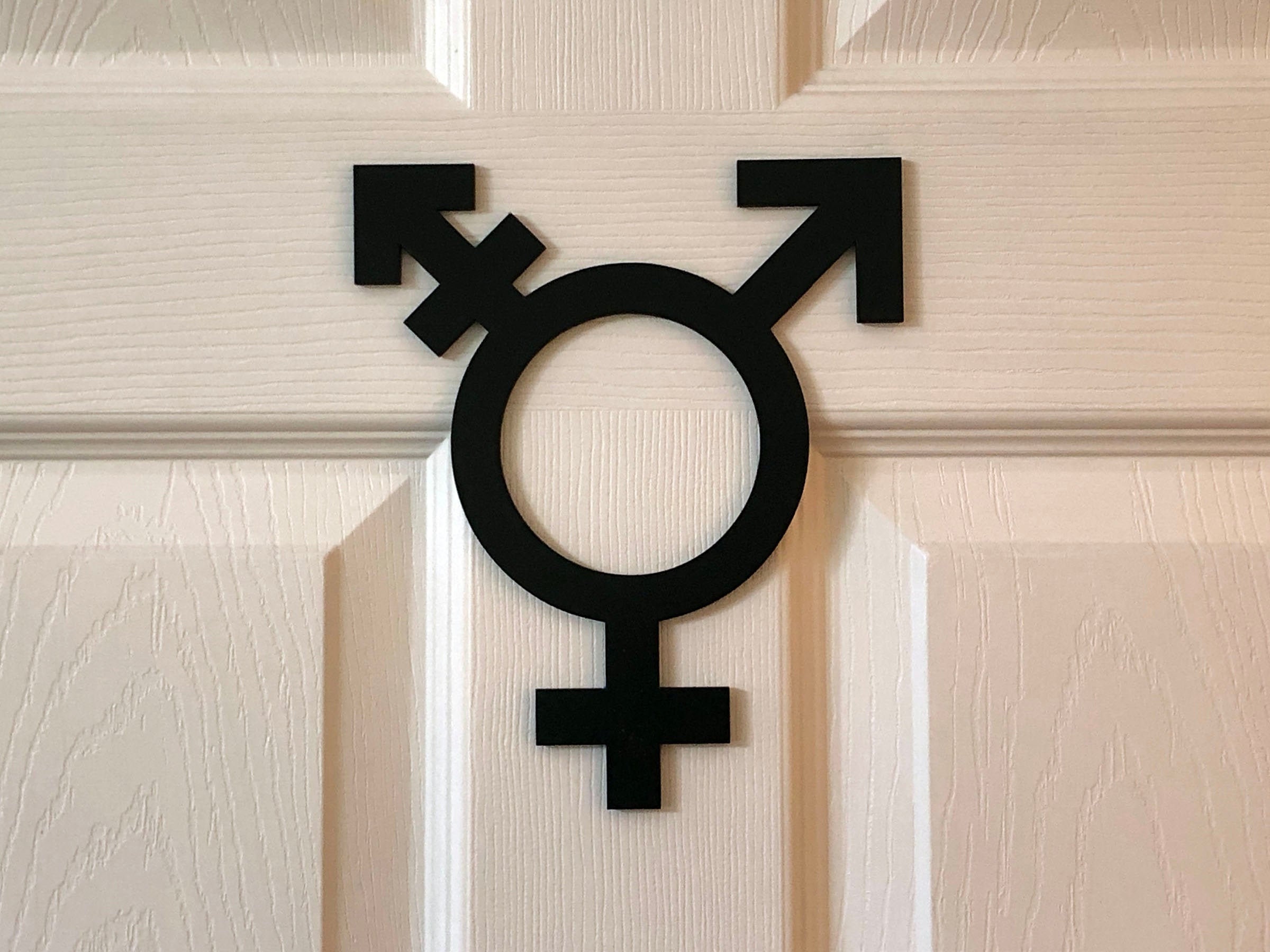 All inclusive restroom sign. All gender neutral bathroom wall | Etsy