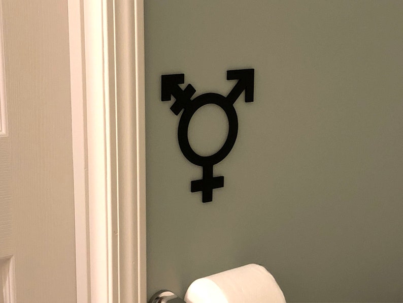 All Inclusive Restroom Sign. All Gender Neutral Bathroom Wall Decor ...