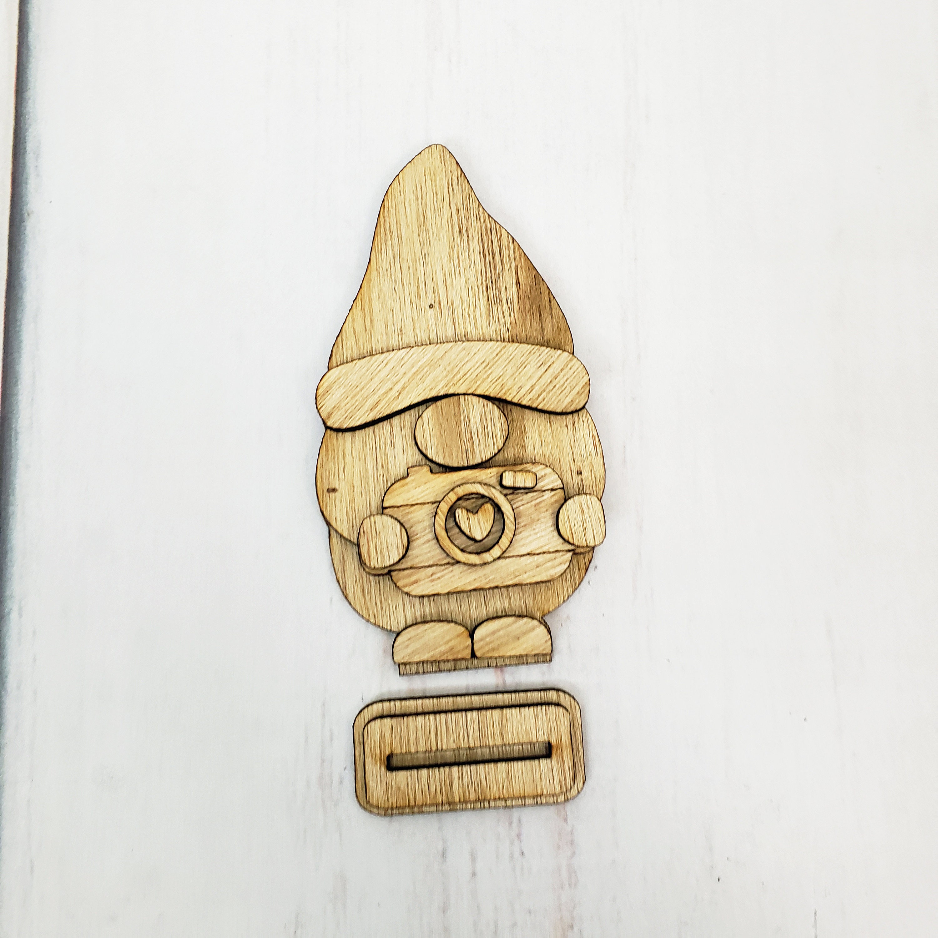 Mini Gnome With Camera SVG Laser Cut File for Laser Cutter or Glowforge ...