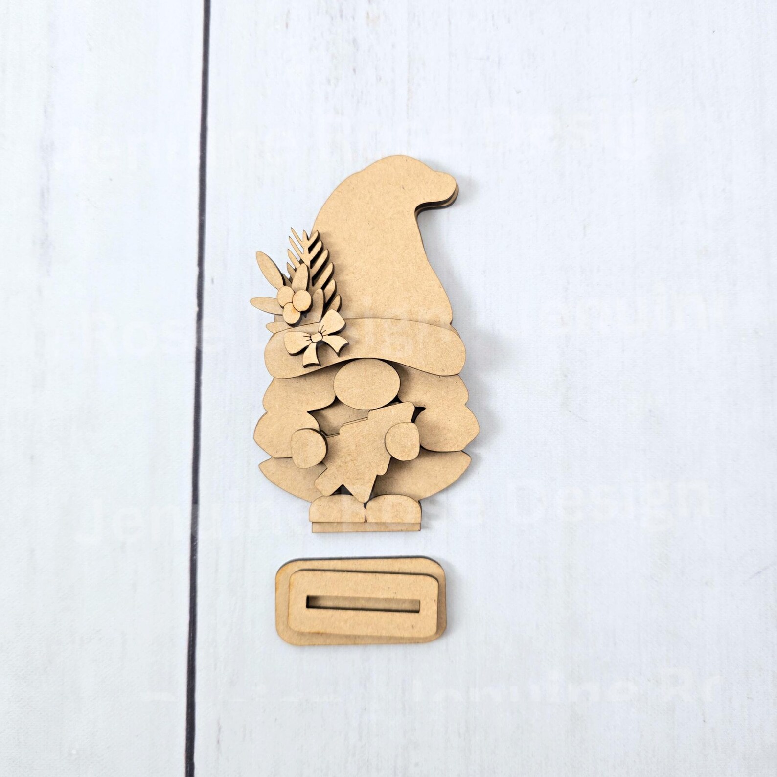 Greenery Gnome SVG Laser Cut File for Glowforge or Laser Cutter, 4 ...
