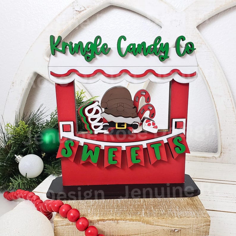 Kringle Candy Co Stand SVG Laser Cut File for Glowforge or Laser Cutter ...