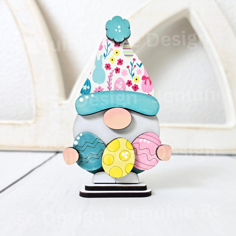 Easter Egg Gnome SVG Laser Cut File for Glowforge or Laser Cutter, 4 ...