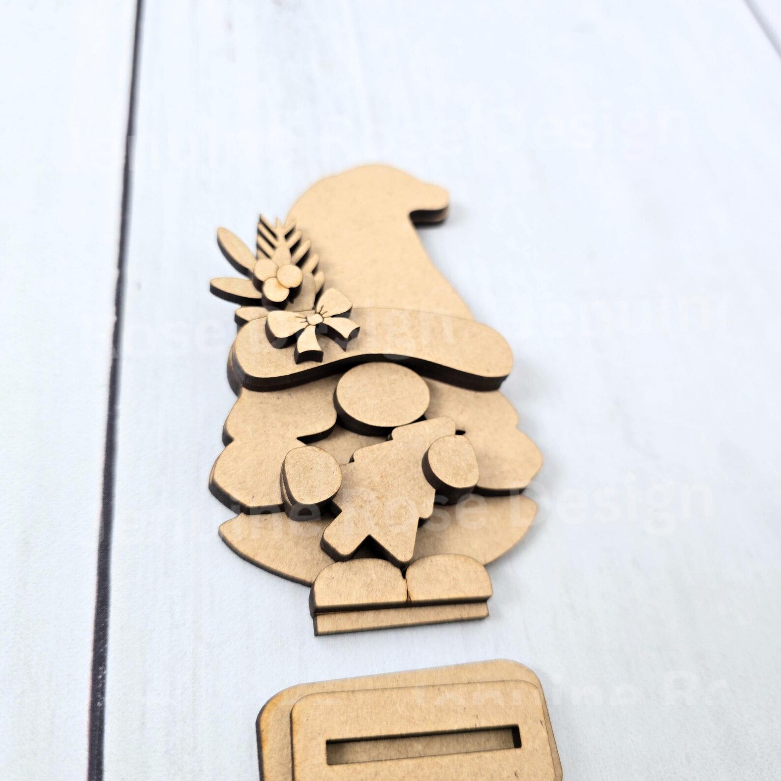 Greenery Gnome SVG Laser Cut File for Glowforge or Laser Cutter, 4 ...