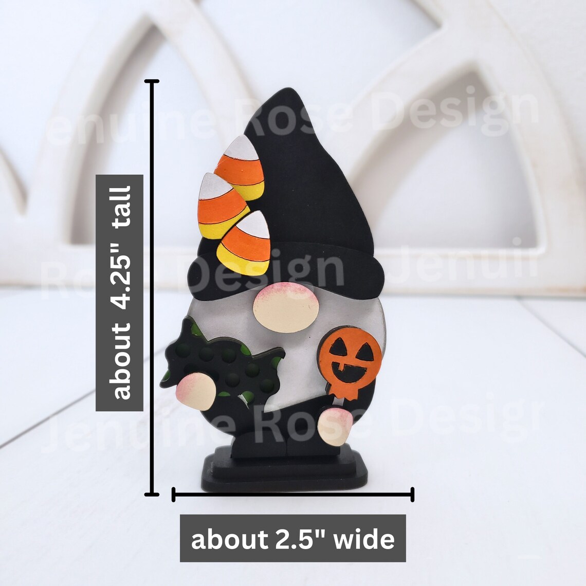 Mini Halloween Gnome DIY Kit, Unfinished Wood Candy Corn Gnome With ...
